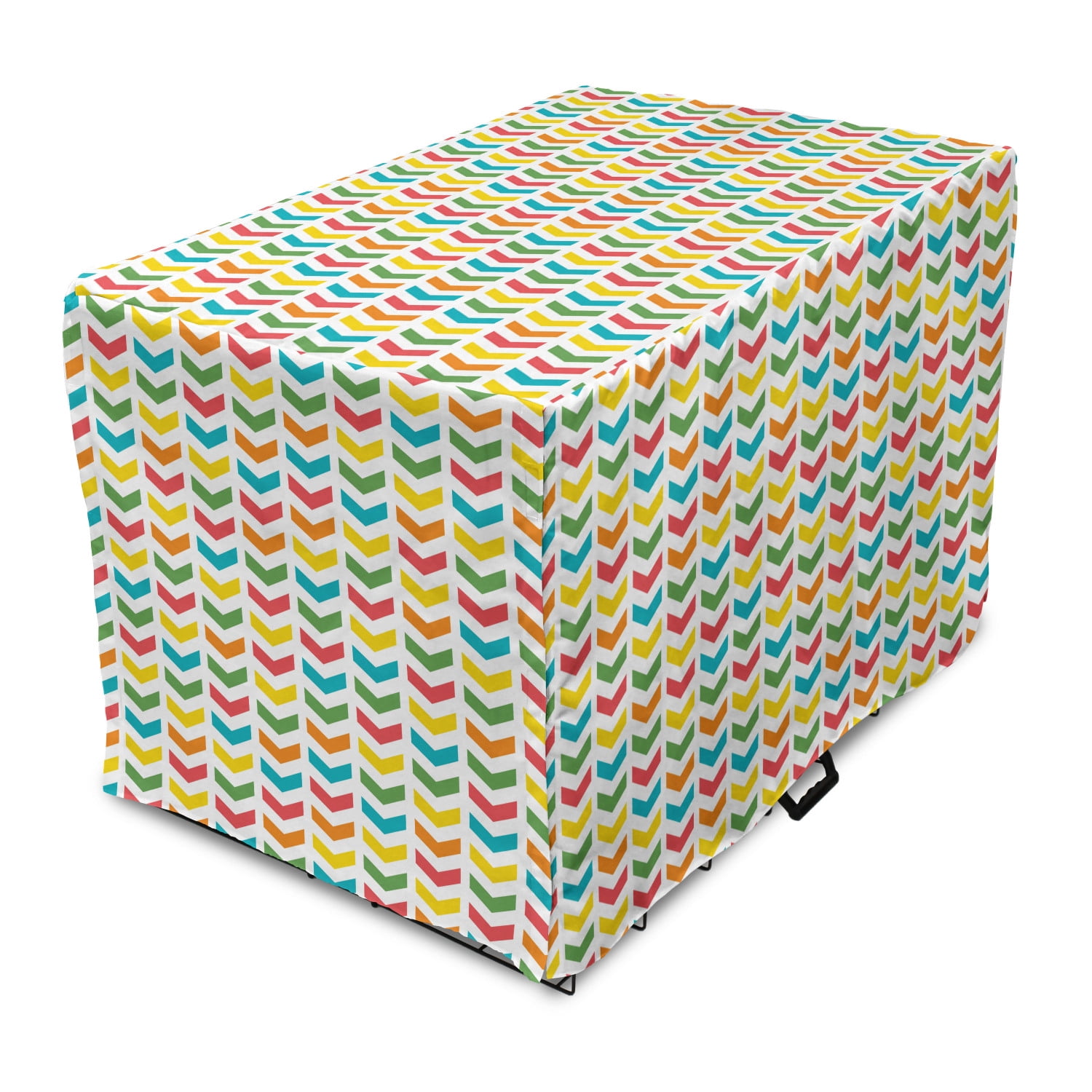 Arrow Dog Crate Cover, Illustration of Colorful Repetitive Arrows ...