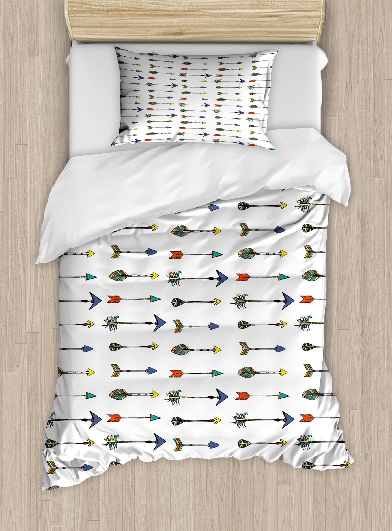 Arrow Duvet Cover Sets, Colorful Pattern Eastern Arrows Traditional ...