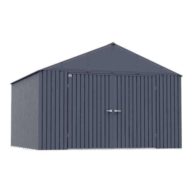 Arrow Elite Steel Storage Shed, 12x12, Anthracite - Walmart.com