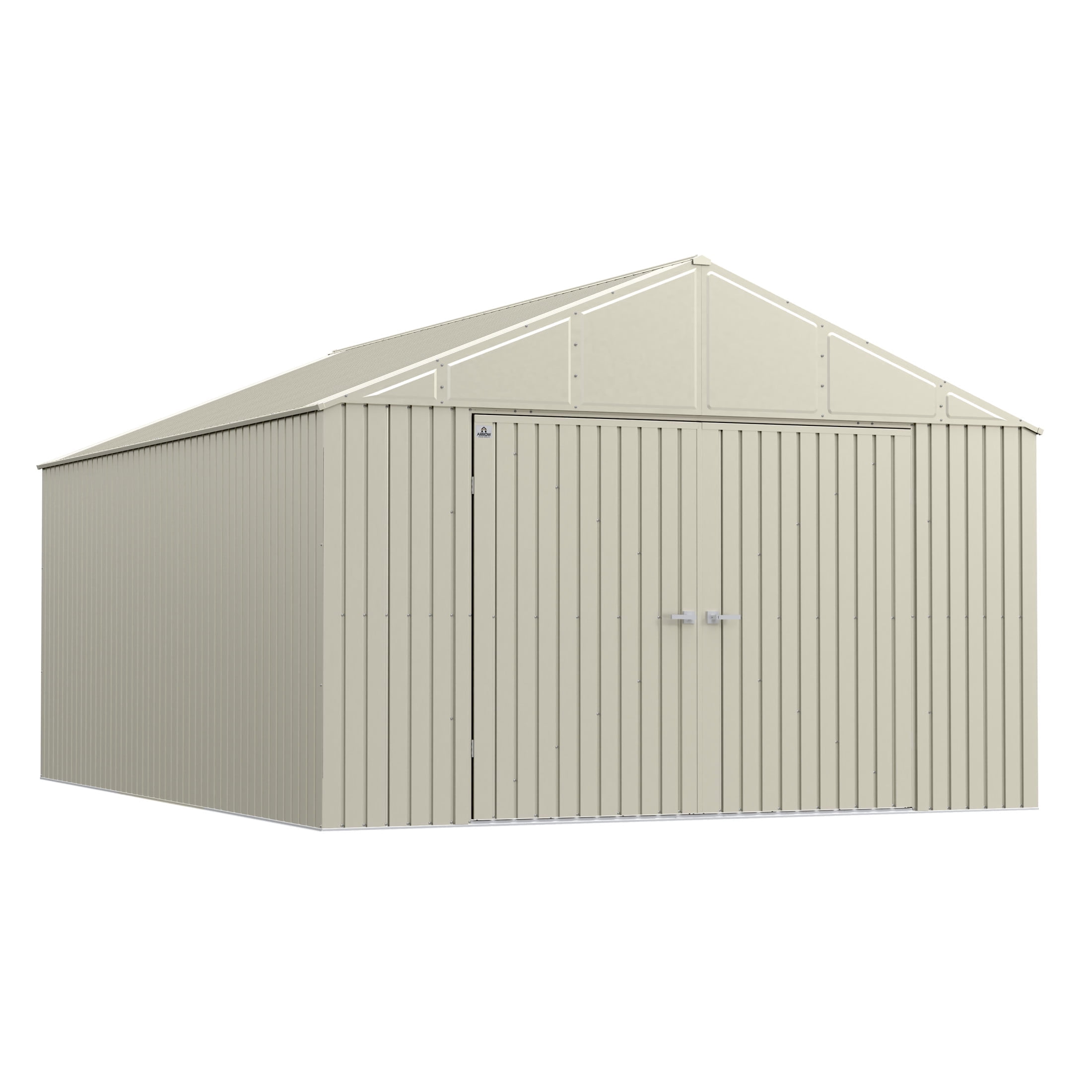 Arrow Elite Steel Storage Shed, 12x16, Cool Grey - Walmart.com