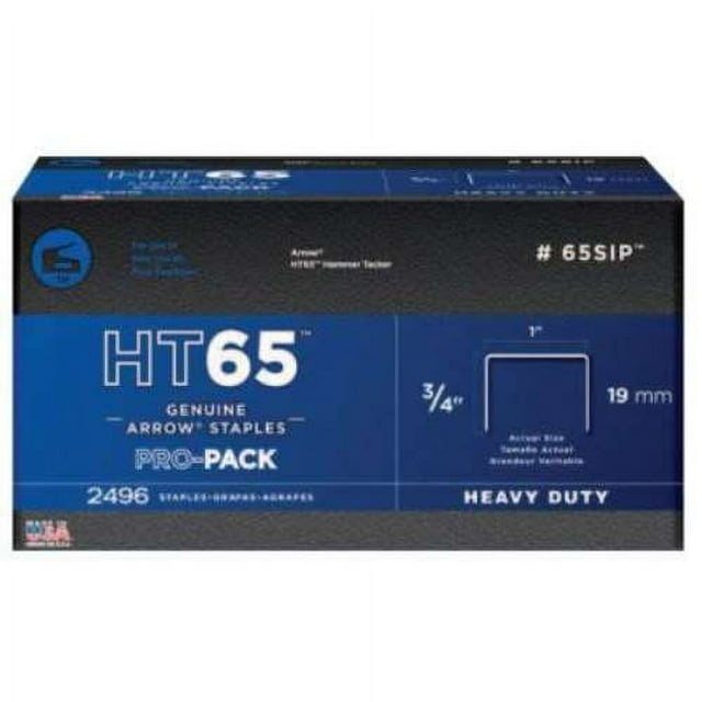 Arrow Fastener 65SIP 3/4-Inch HT65 Pro Staples, 2496 Count - Walmart.com