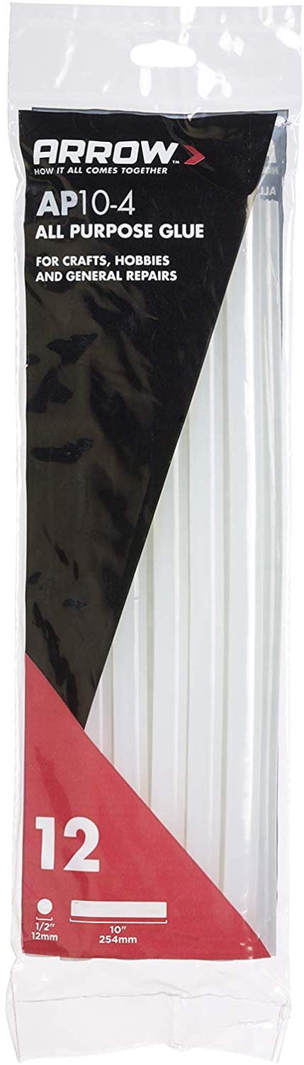 Arrow Fastener AP10-4 10-Inch All Purpose Glue Sticks - Walmart.com