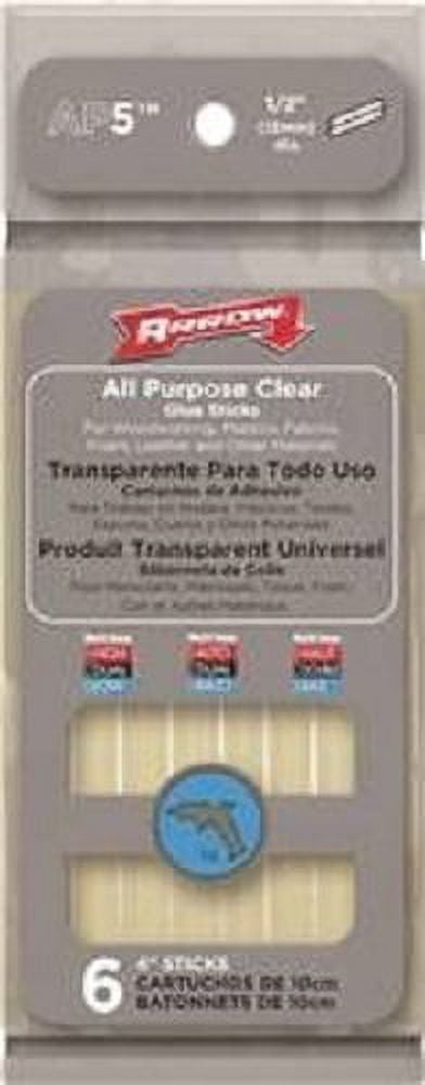 Arrow Fastener AP5 All Purpose 1/2-Inch Glue Sticks, 6-Pack - Walmart.com
