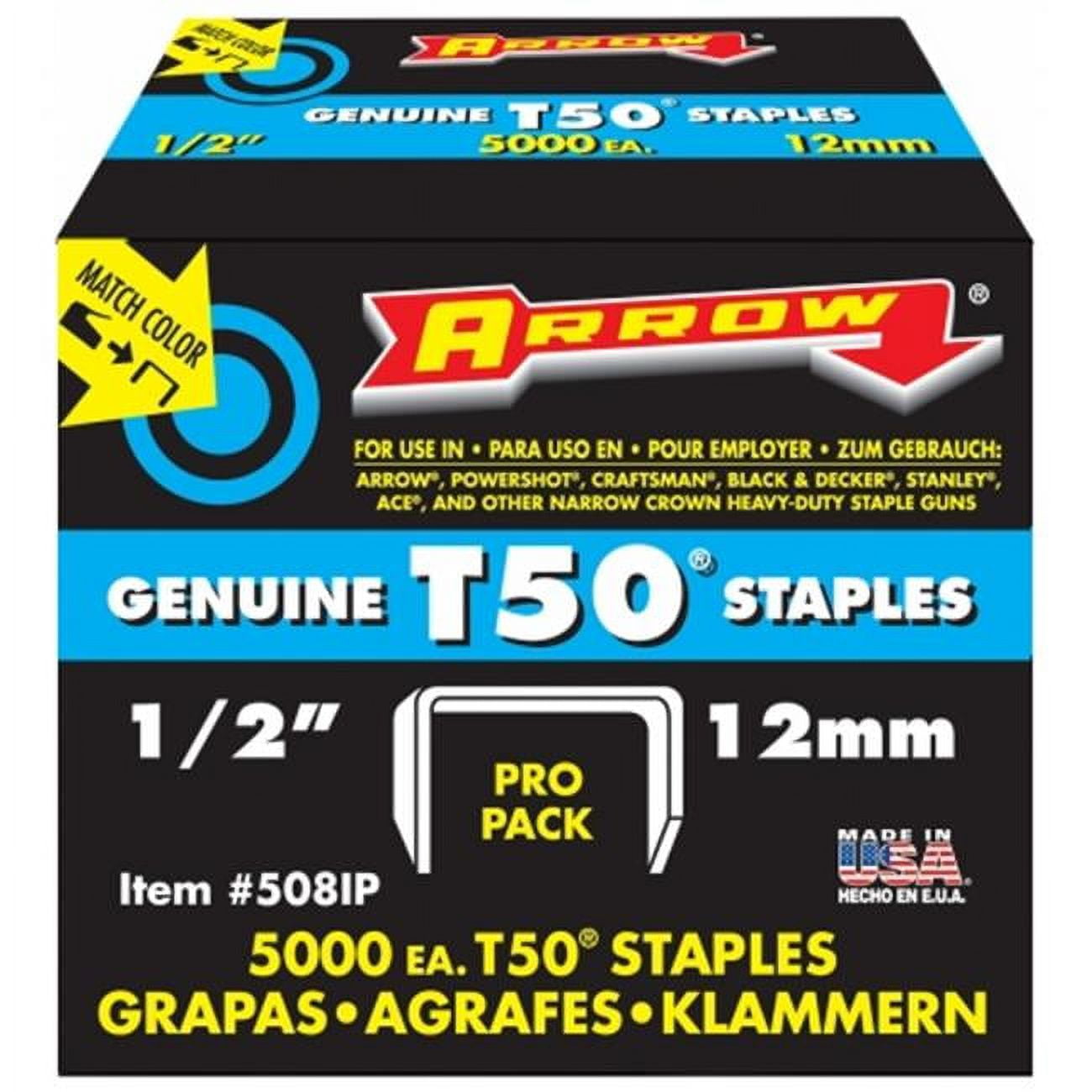 Arrow Fastener Co. .50in. T50 Staples - Walmart.com