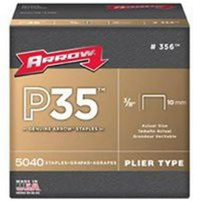 Arrow Fastener Co Staple 3/8 Inch For P35 356 - Walmart.com