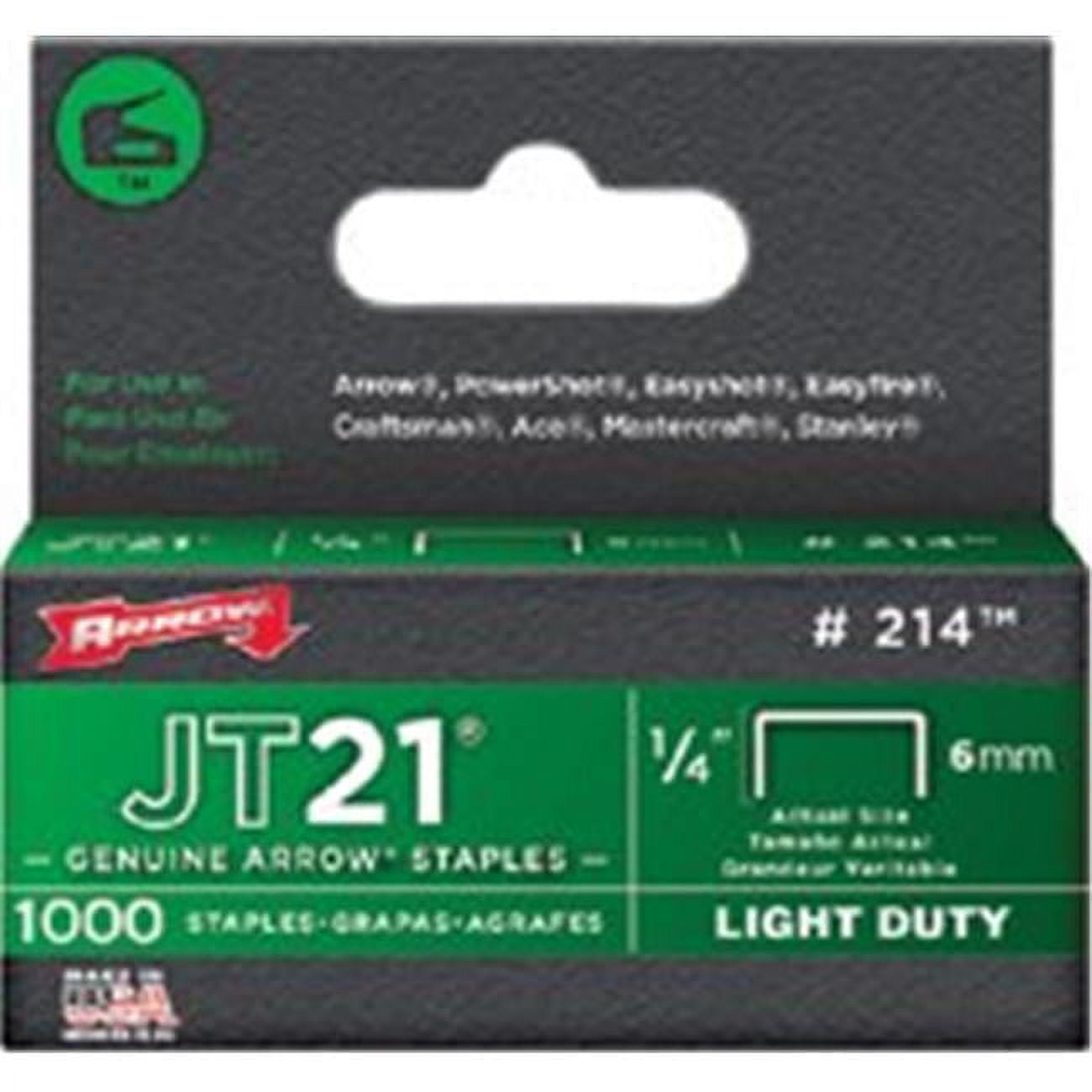 Arrow Fastener Jt21 Type Staples - Walmart.com