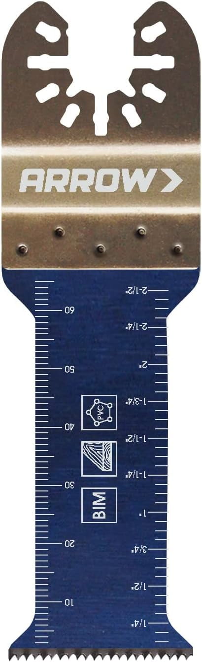 Arrow Fastener OSC101-1 Bi-Metal Extended Plunge Oscillating Tool Blade ...
