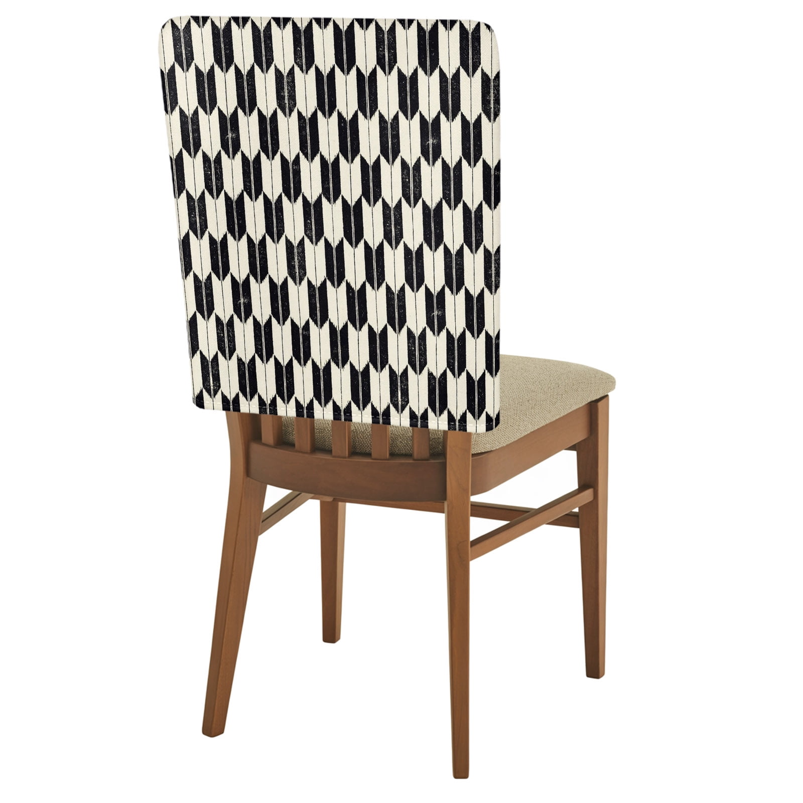 Arrow Feathers Chair Back Covers Set of 8 Retro Black Beige Arrow ...