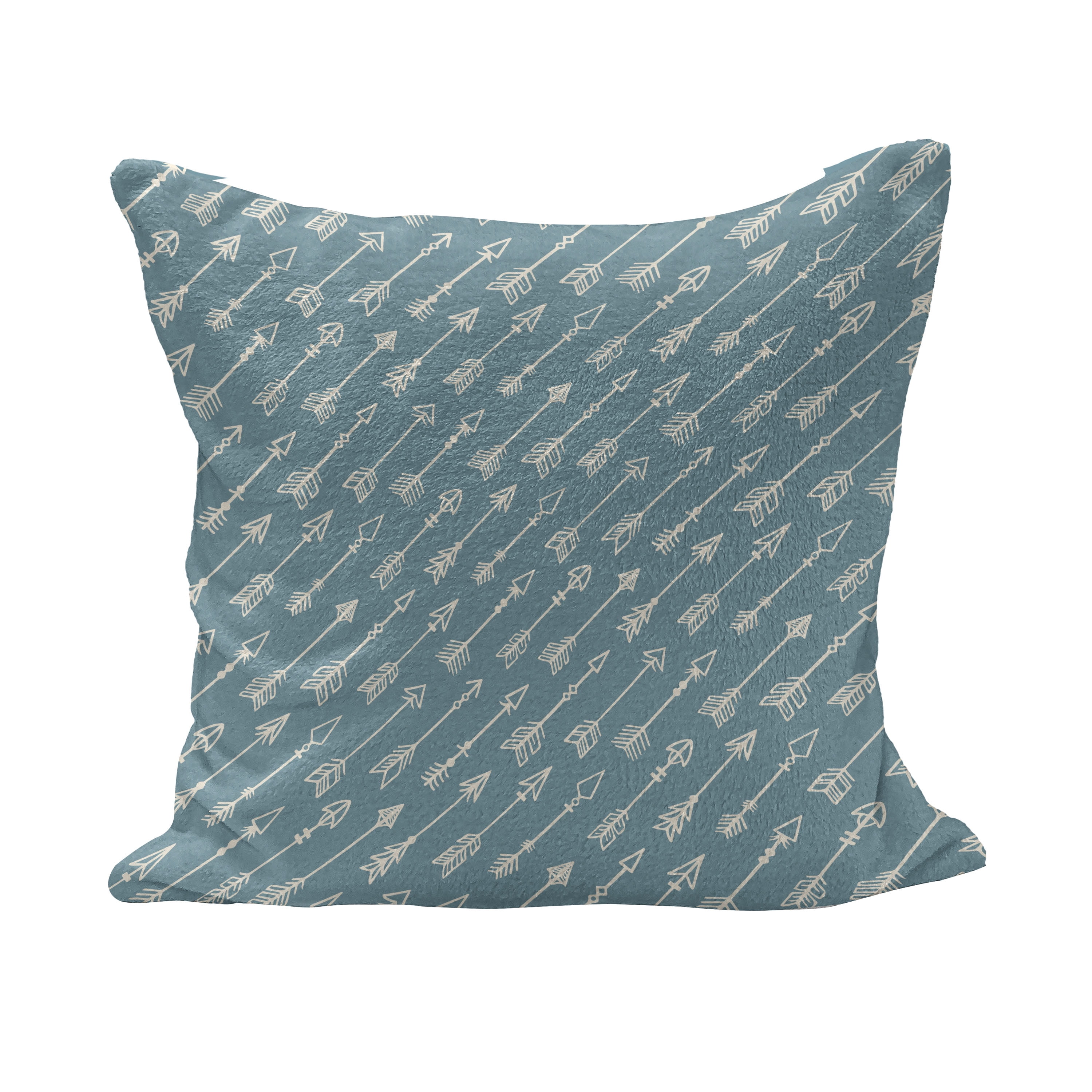 Arrow Fluffy Throw Pillow Cushion Cover, Retro Arrows Illustration in ...