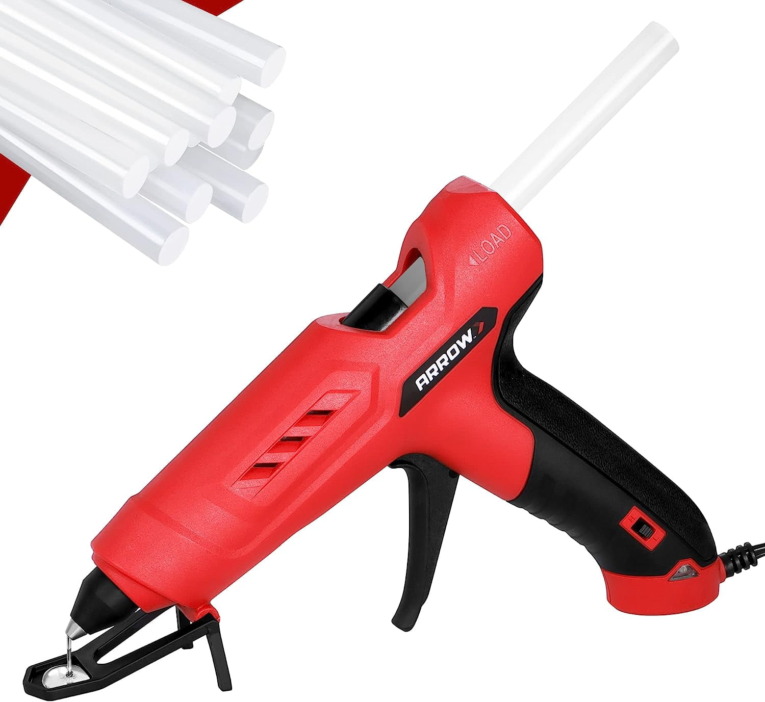 Arrow Full Size Dual Temp Glue Gun Kit with 12 Sticks - Professional ...