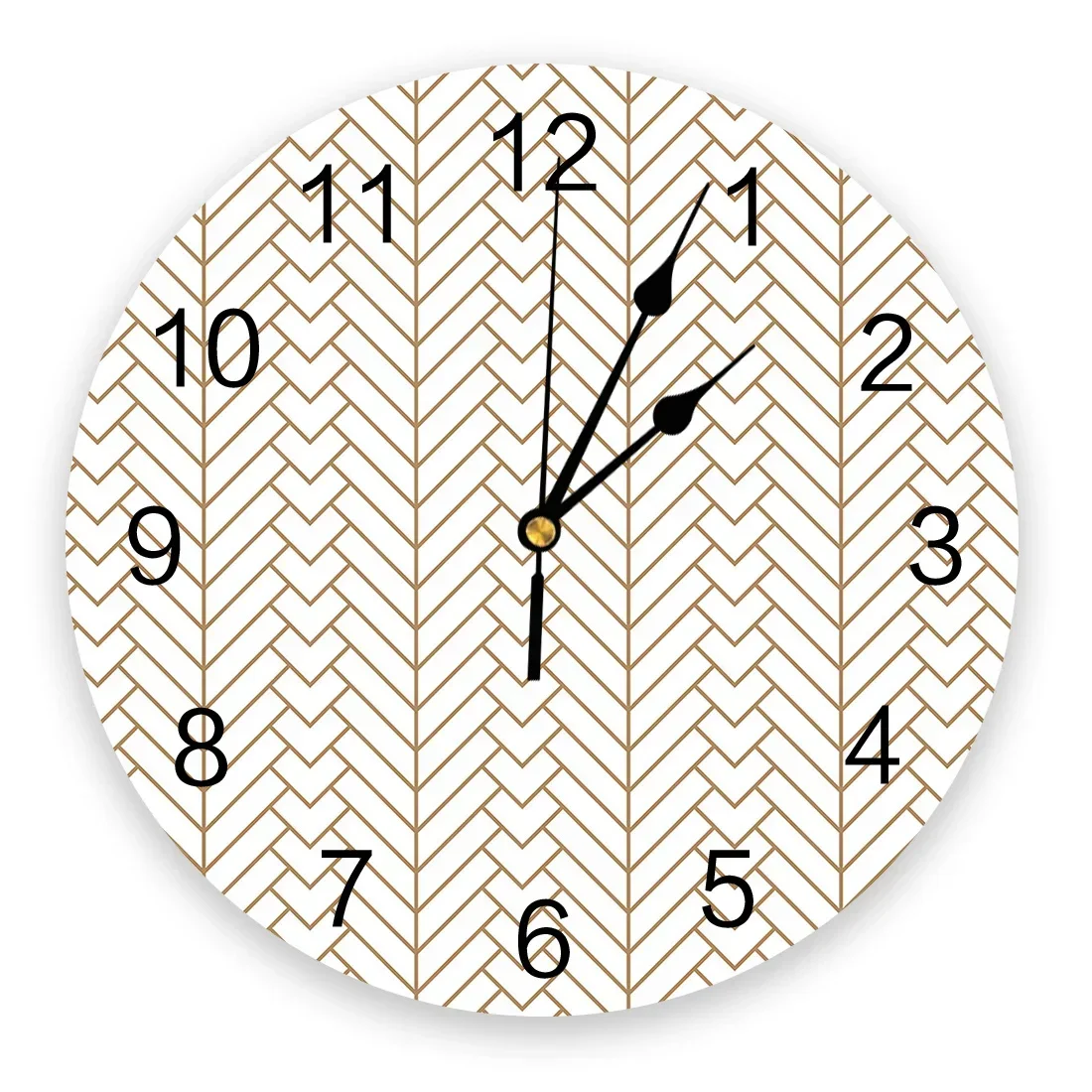 Arrow Geometric Round Wall Clock Creative Home Decor Living Room Quartz ...