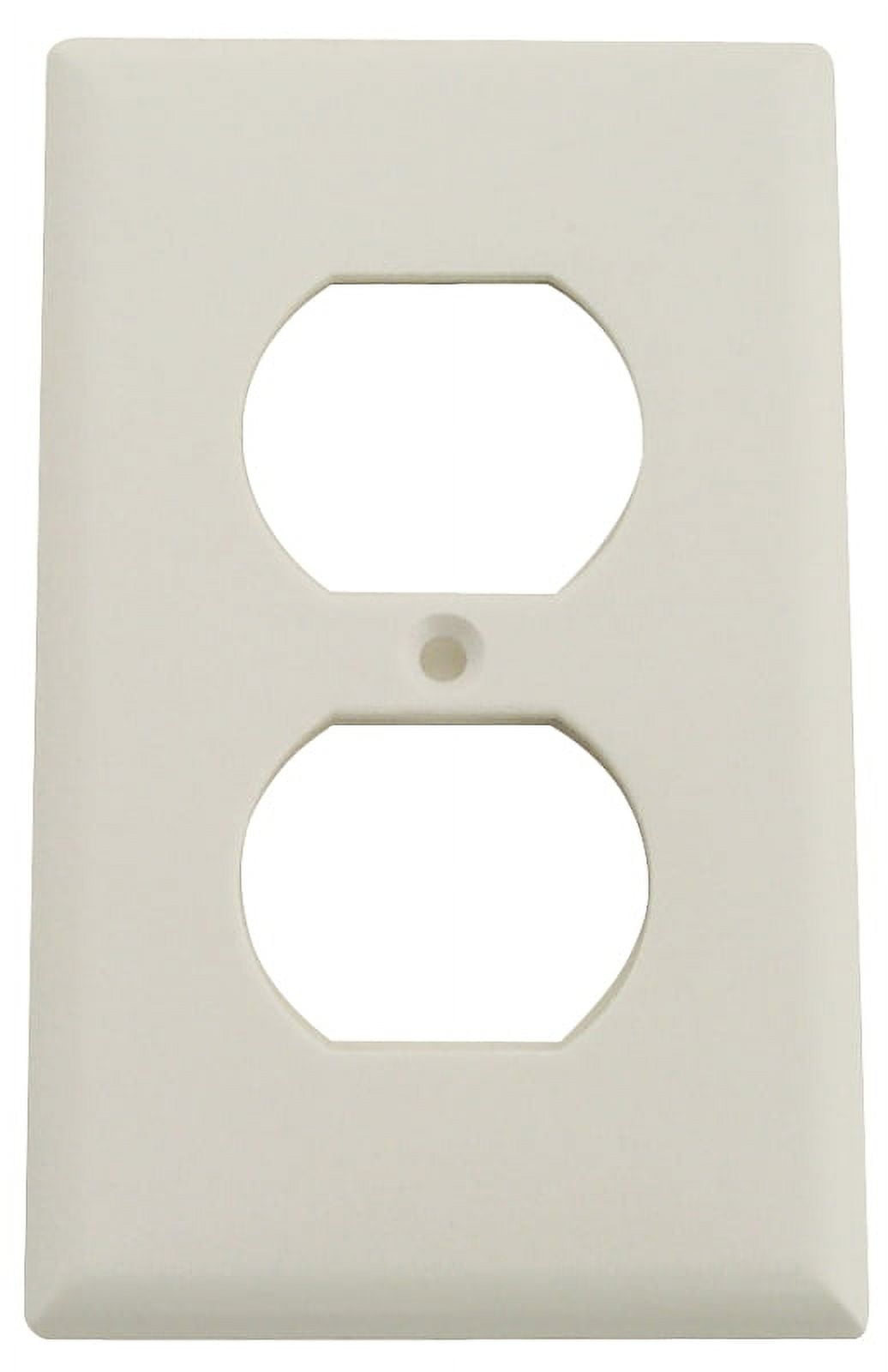No Logo G31868 1-Gang Standard Duplex Wall Plate (White) - Walmart.com