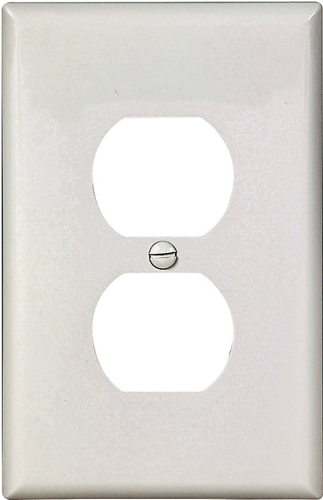 Arrow Hart PJ8 Mid Size Unbreakable Wall Plate, 1 Gang, 3.125 in x 4. ...