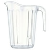Rubbermaid 2 Quart Clear/Red Plastic Pitcher for Juice, Drinks ...