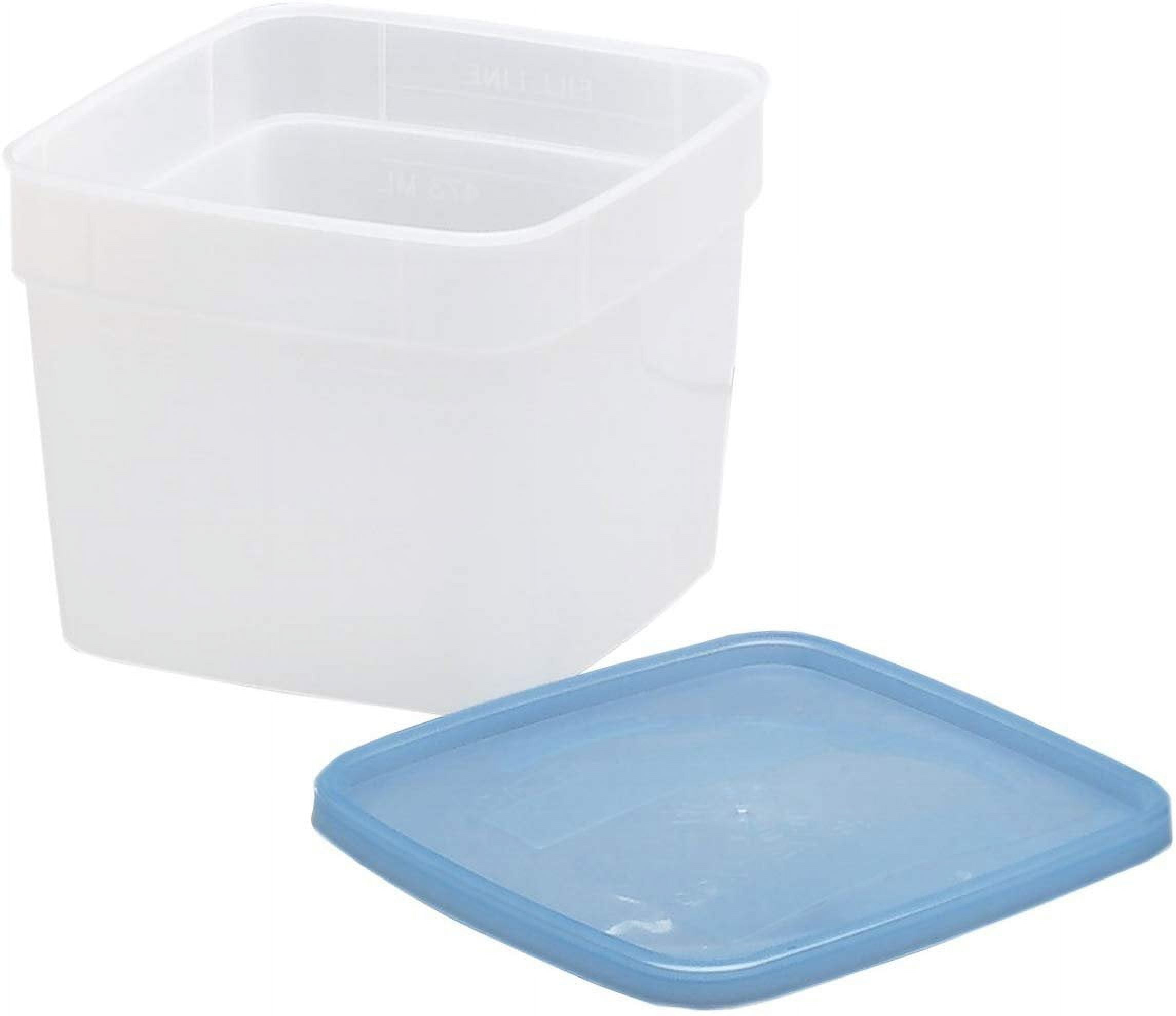 Arrow Home Products 1.5 Pint Freezer Containers with Reusable Lids, 4 ...