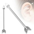 Arrow Industrial Barbell Scaffold Ear Ring Piercing Jewelry Surgical ...