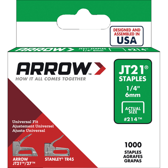 Arrow JT21 Light Duty Staple - Single Pack — Residential Use, Standard ...