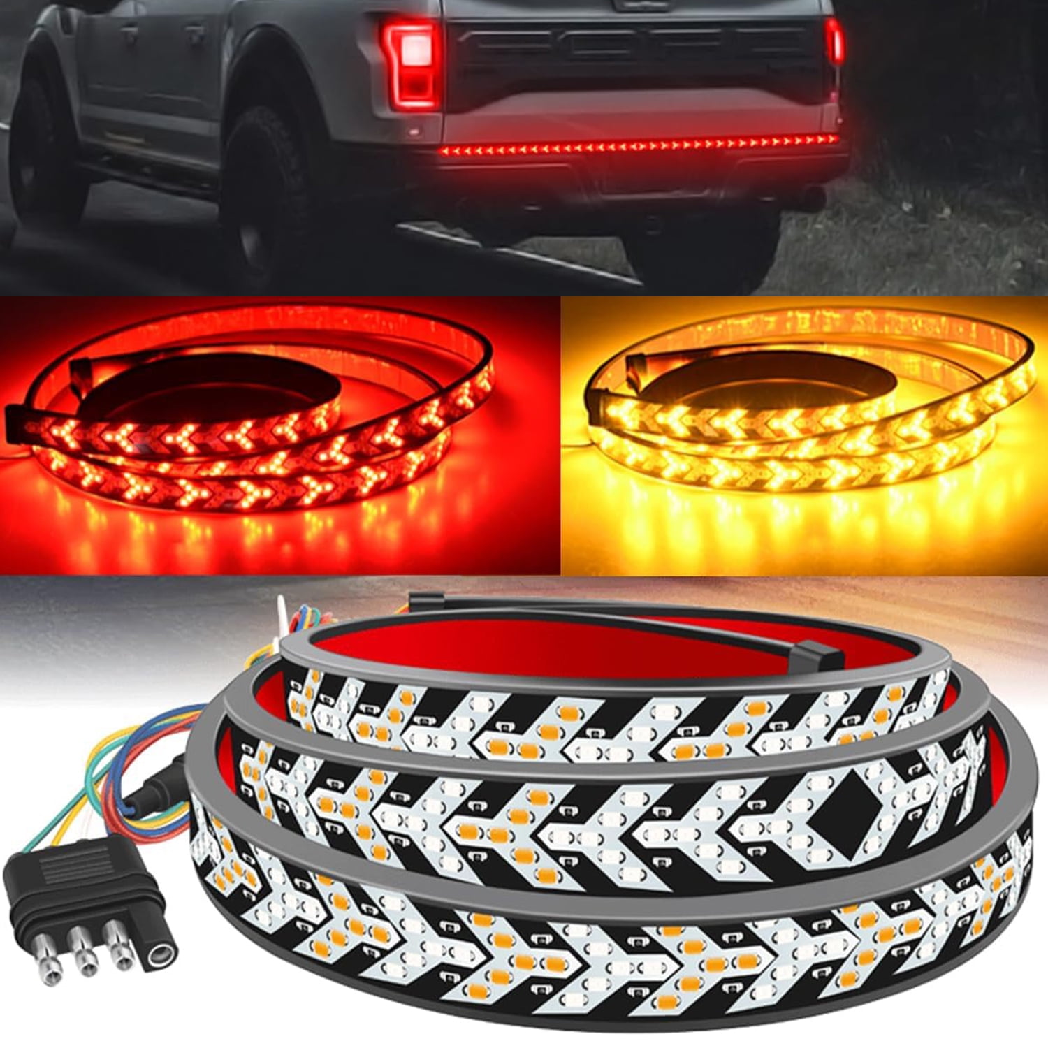 Arrow LED Tailgate Running Light Kit, Bar Strip for Truck, Strobe ...