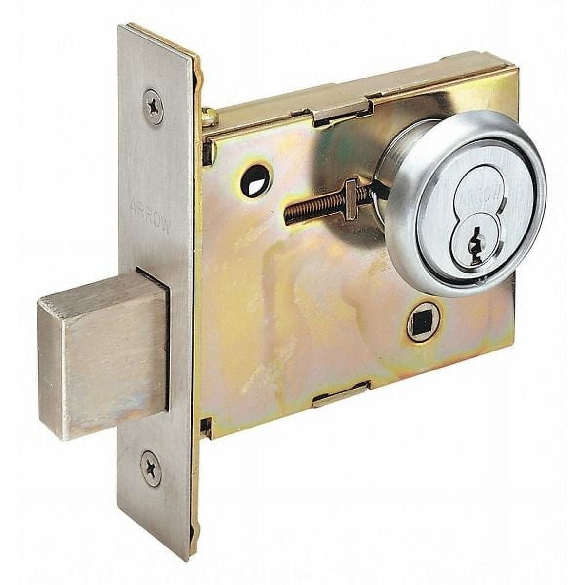 Arrow Lock Deadbolt,Mortise,Satin Chrome Finish N41 26D - Walmart.com