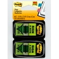 Arrow Message 1" Page Flags, "sign And Date", Green, 2 50-Flag ...