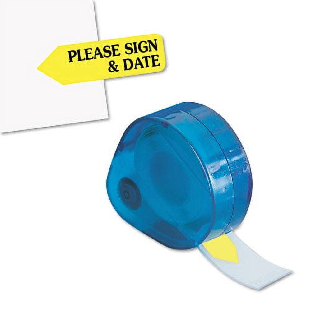 Arrow Message Page Flags In Dispenser, "please Sign And Date", Yellow ...