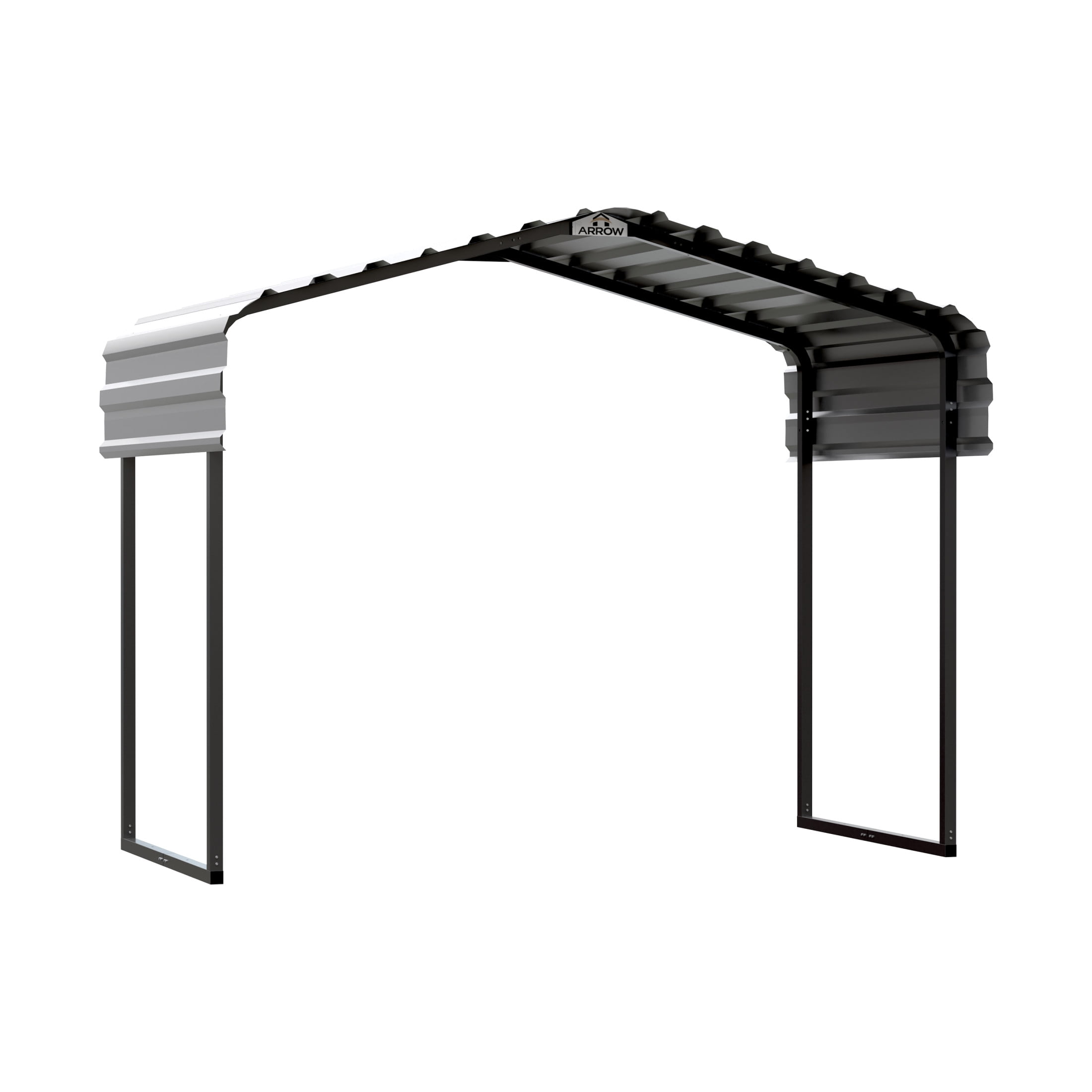 Arrow 6 x 10 x 7 ft Eggshell 7' Metal Canopy - Walmart.com