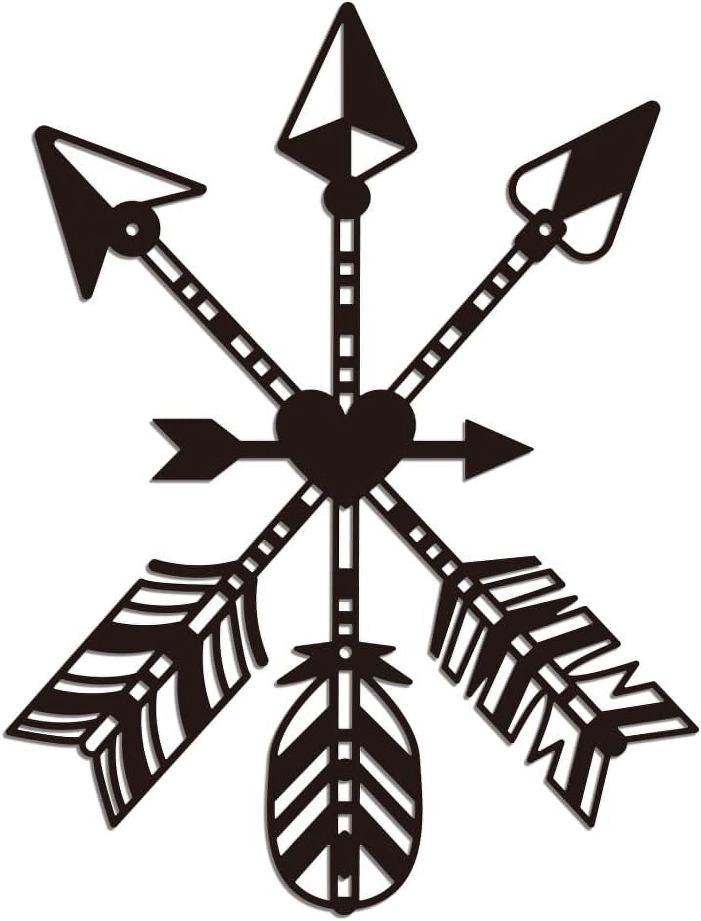 Arrow Metal Wall Art Decor Native Tribal Art Wall Sculpture Decor and ...