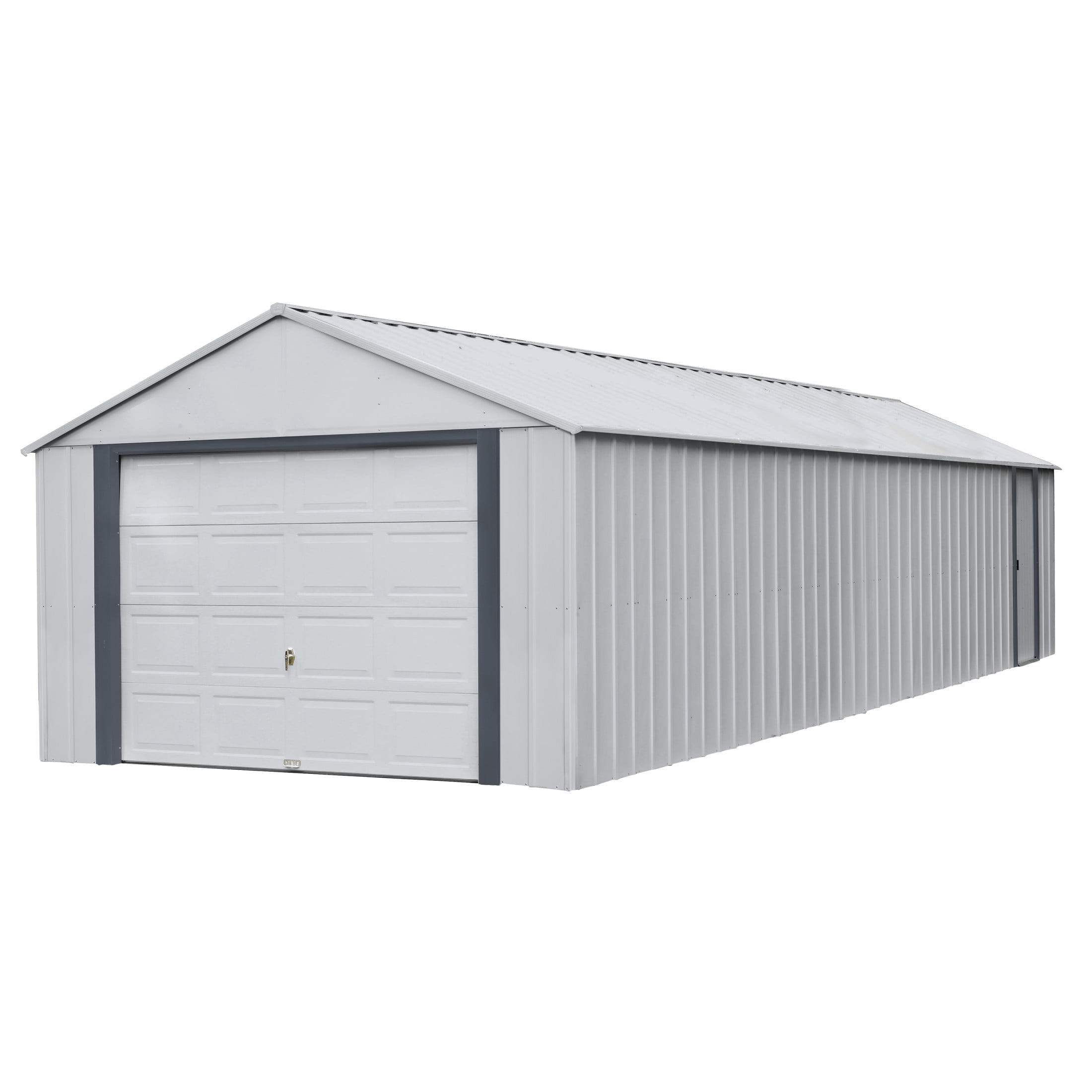 Arrow Murryhill 12 x 31 x 9 ft Grey Steel Garage - Walmart.com