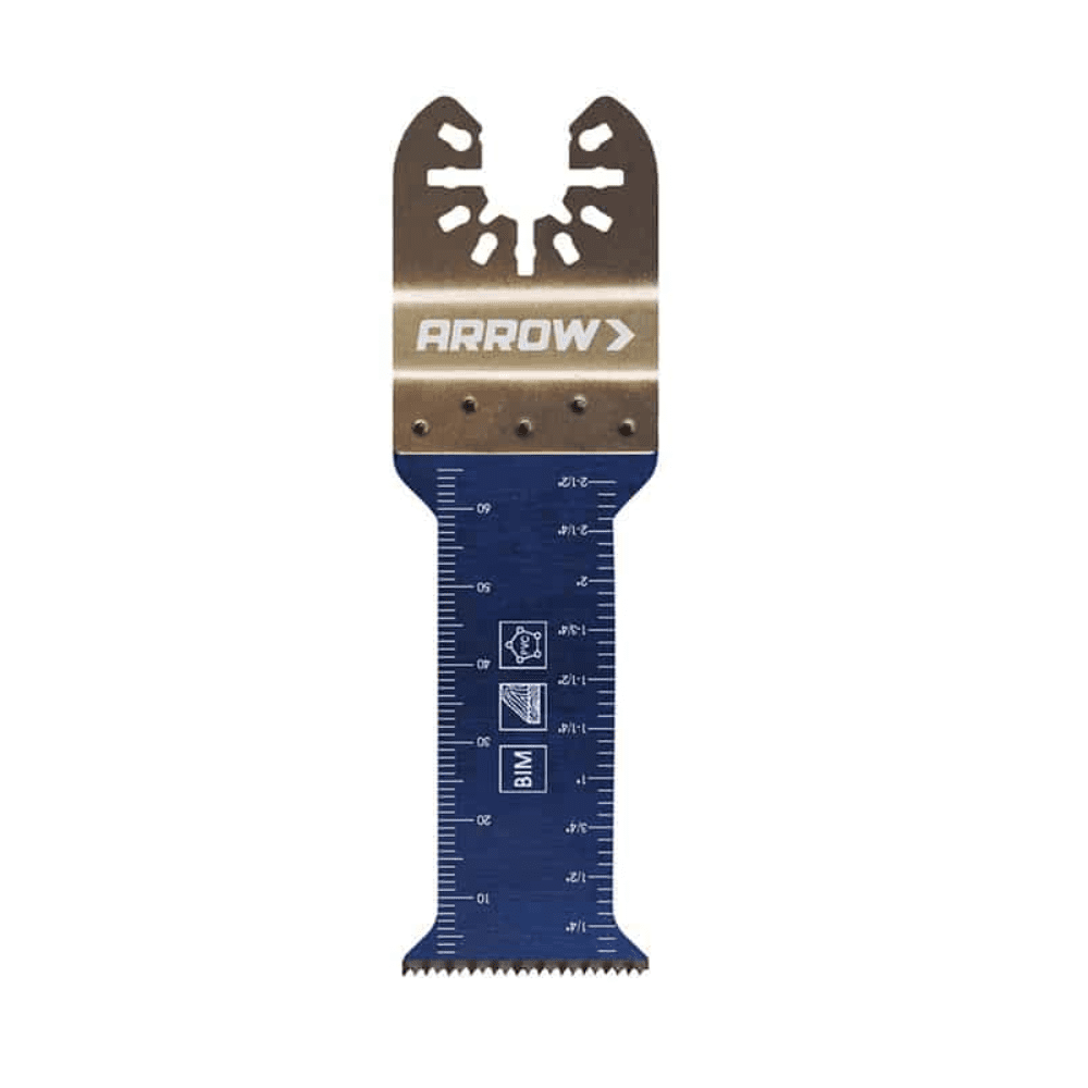 Arrow OSC101-1 Bi-Metal Extended Plunge Oscillating Tool Blade for Wood ...