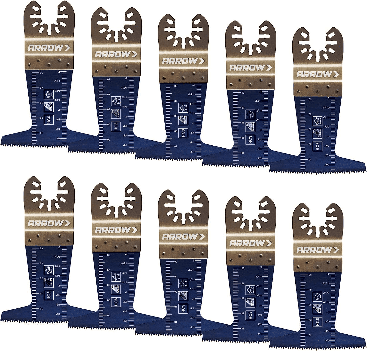 Arrow OSC105-10 10-Pack 2-1/2 Inch Japanese Tooth Tough Curve Wood ...