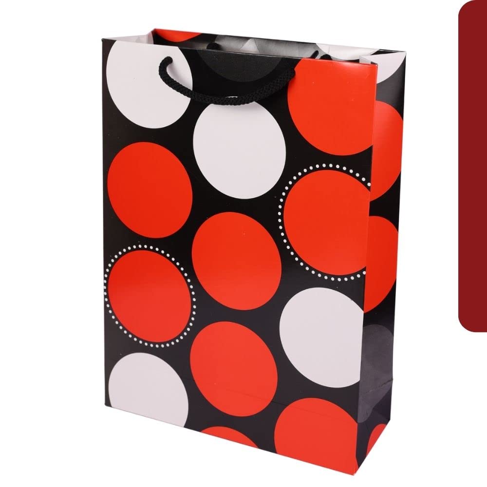 Arrow Paper Bags Dotted Gift Bags for Gifting Weddings BirthdayHoliday ...