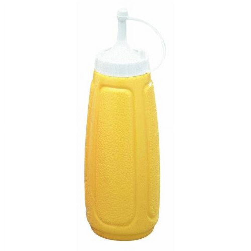 Arrow Plastic Reusable Mustard Dispenser 12 Oz White, Yellow Bulk ...