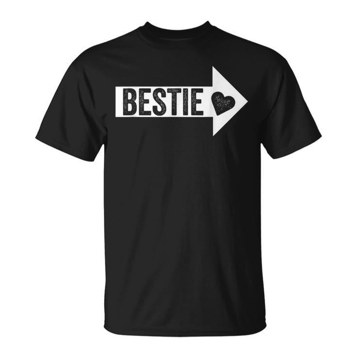 Arrow Pointing BFF Best Friends Matching T-Shirt – Funny Bestie Graphic ...