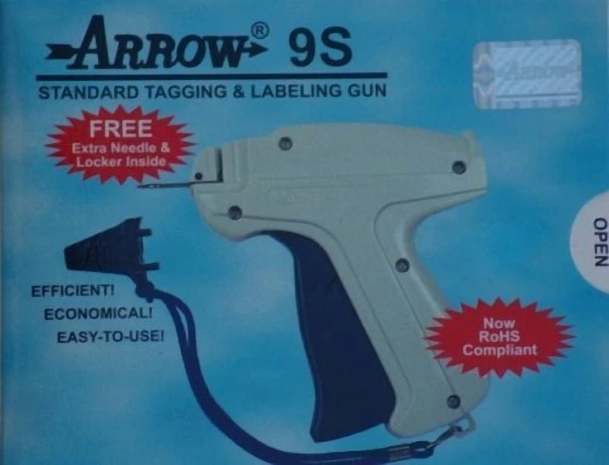 Arrow Price Tag Gun Extra Needle 1000 1" Black Barbs Clothing Tagging ...