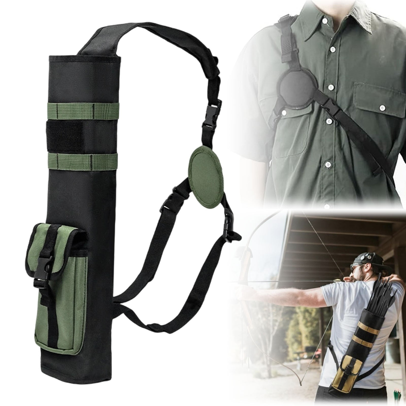 Arrow Quiver,Archery Lightweight Back Arrow Quiver,Dual Use Foldable ...