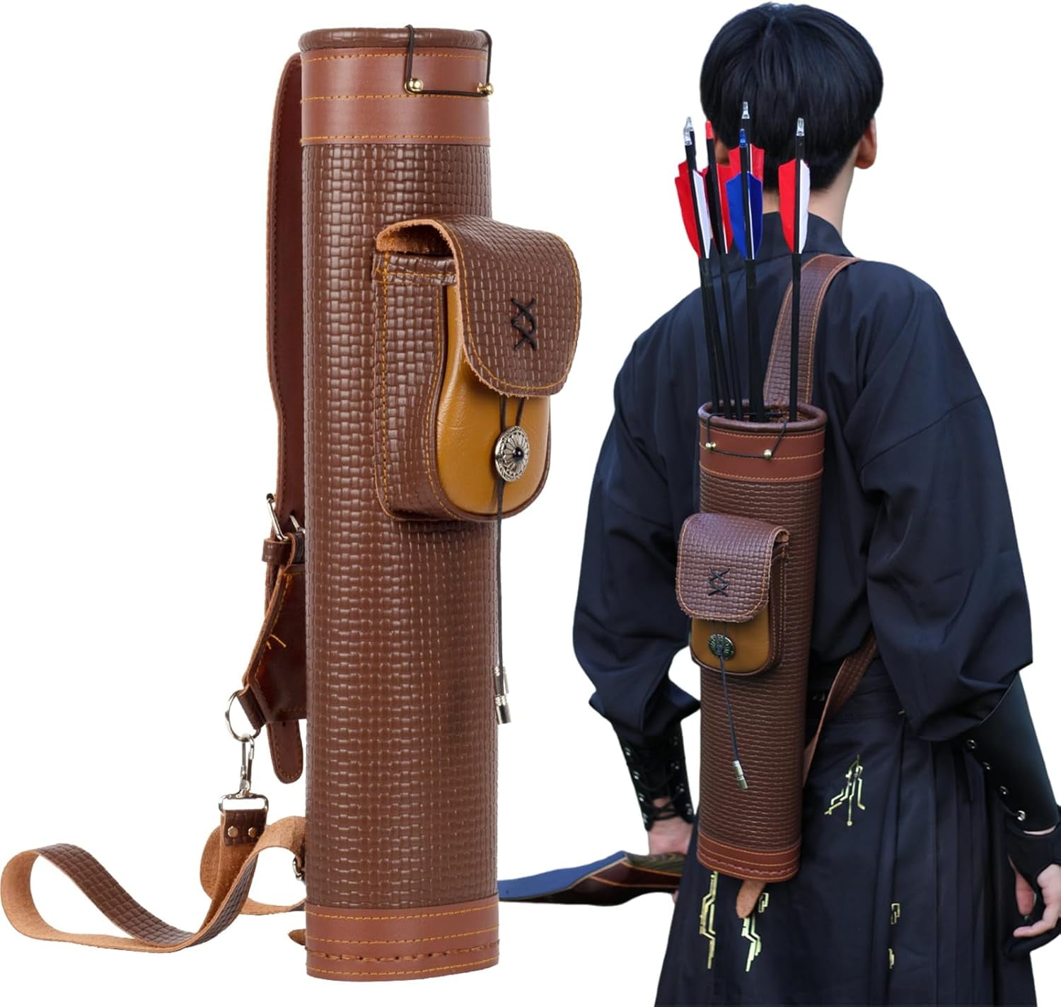 Arrow Quiver Arrow Holder - Handmade Traditional Leather Quiver ...