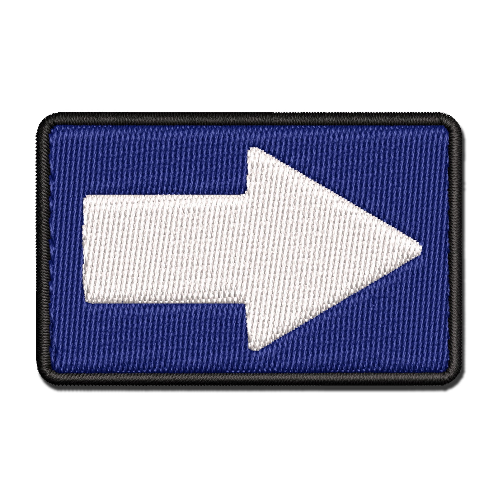 Arrow Rounded Corners Solid Applique Multi-Color Embroidered Hook ...