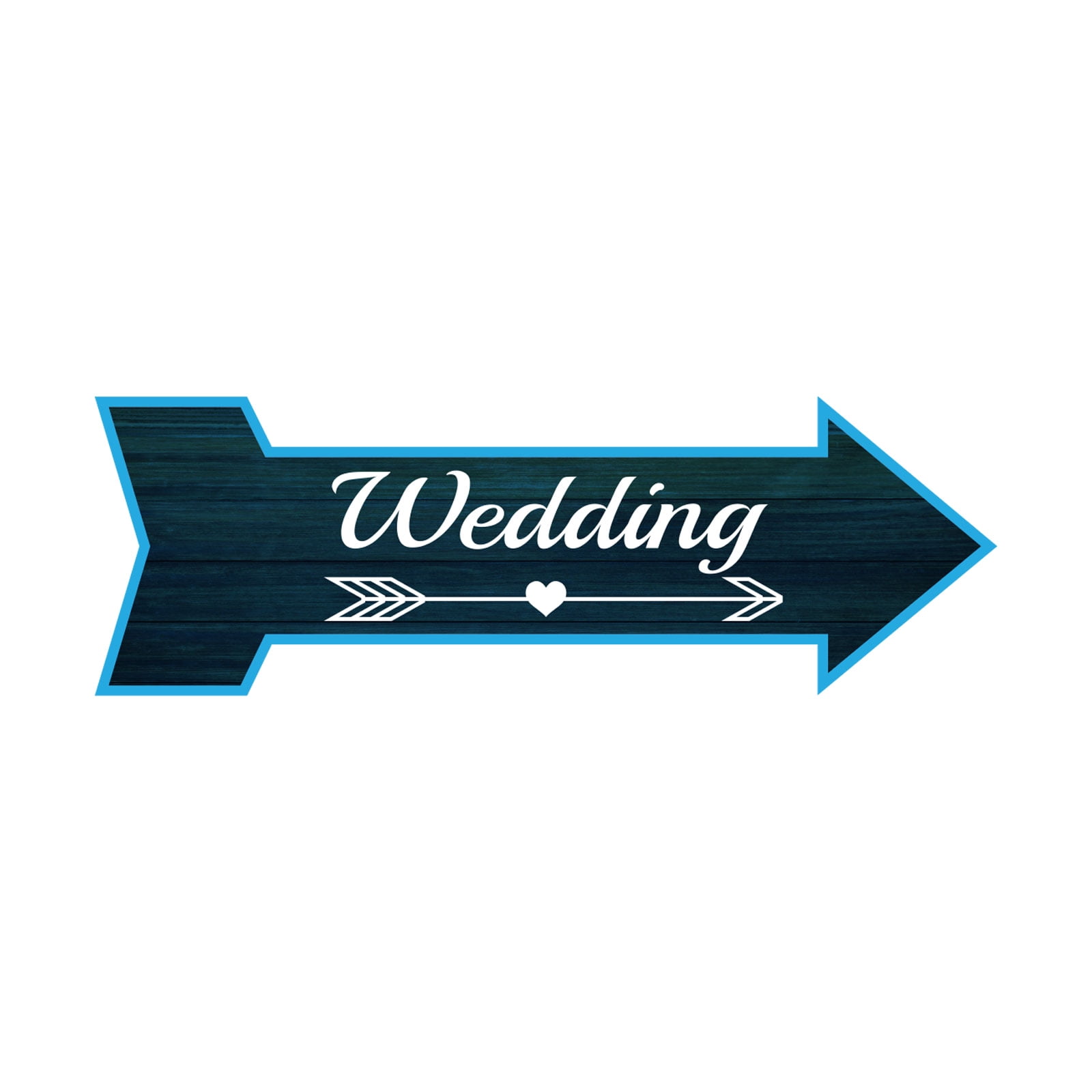 Arrow Shape Wedding Right 12x4" Wall or Door Sign | Events ...