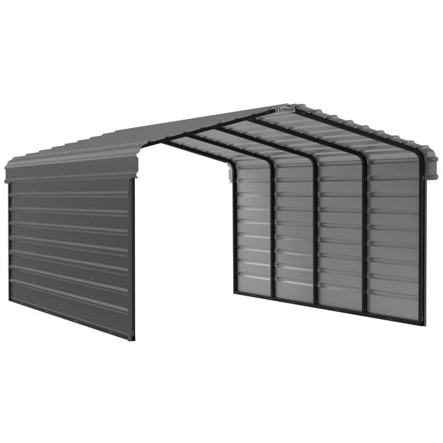Arrow Steel Carport with 2 Side Wall Kits, 12x20x07 - Walmart.com