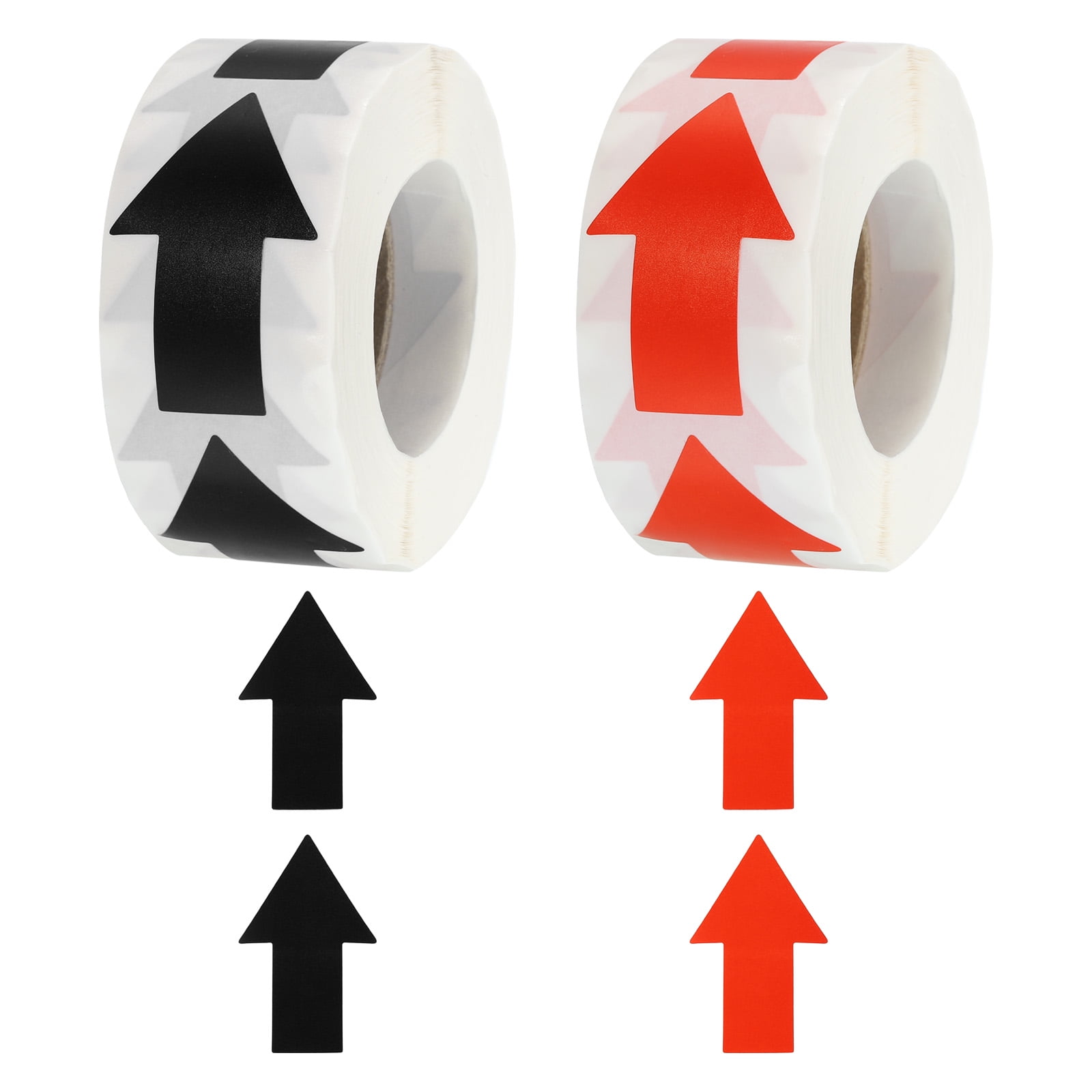 Arrow Sticker Labels 2Pcs 500 Count/Roll 1.3x2 Inch Red Black Adhesive ...