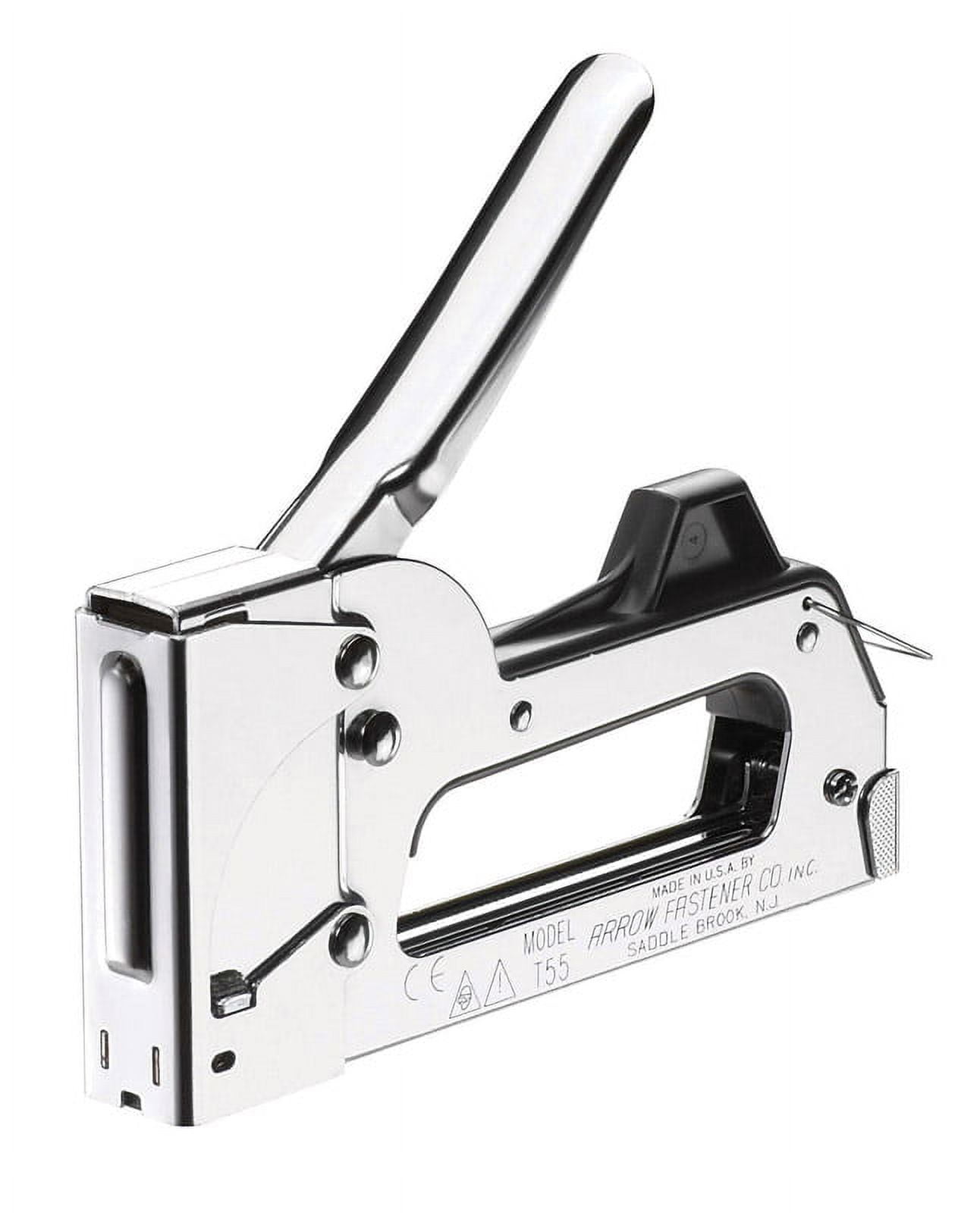 Arrow T55C Heavy Duty Staple Gun Tacker, Steel, Chrome Plated - Walmart.com