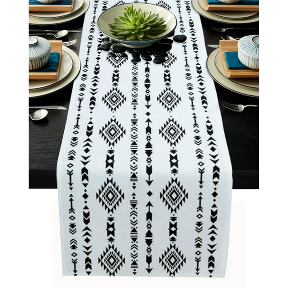 Arrow Triangle Square Table Runner Wedding Party r Table Flag Home ...