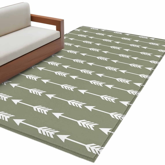 Arrow Washable Area Rugs 4'x6', Abstract Rustic Western Tribal ...