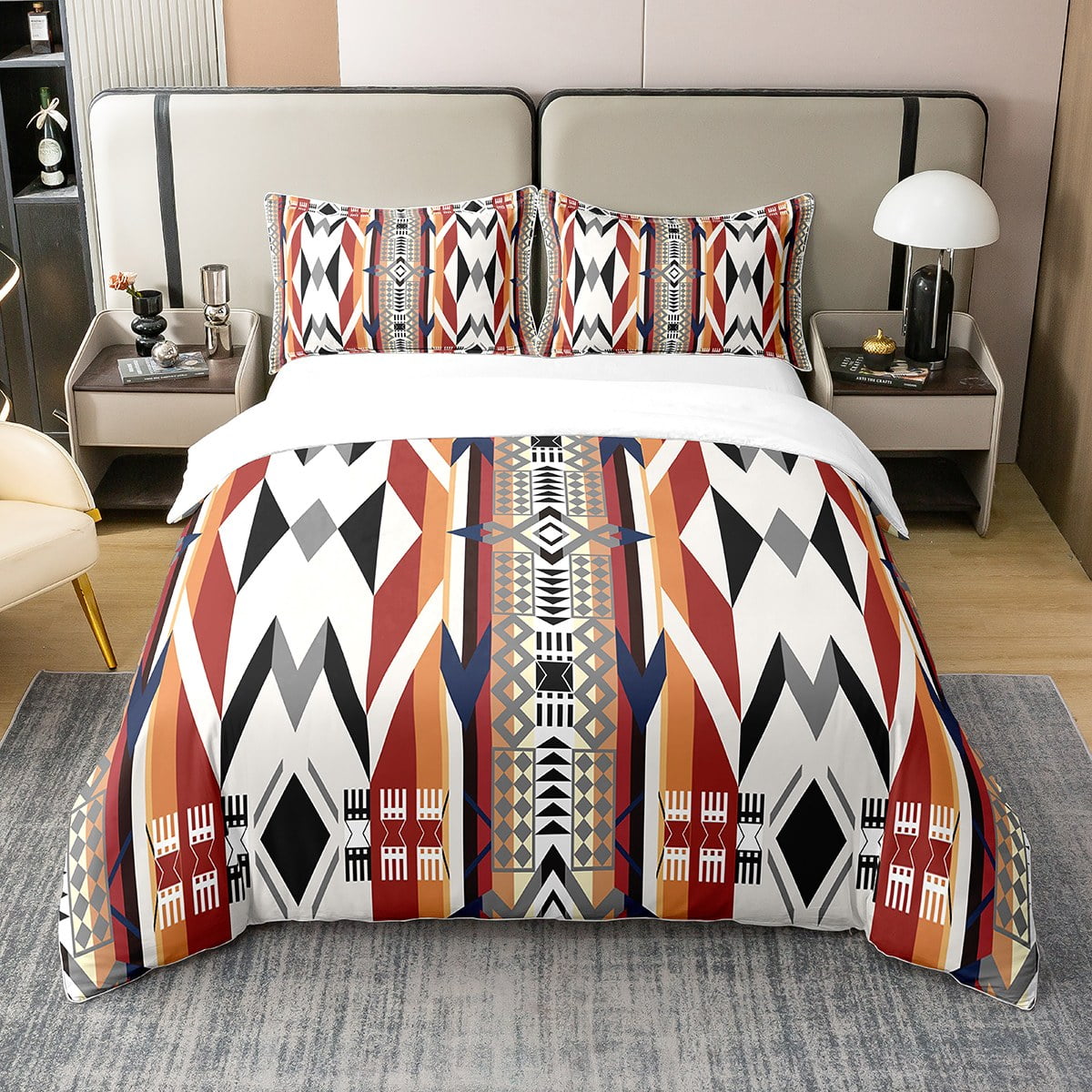 Arrow Western 100 Percent Cotton Duvet Cover Twin,Bohemian Geometric ...