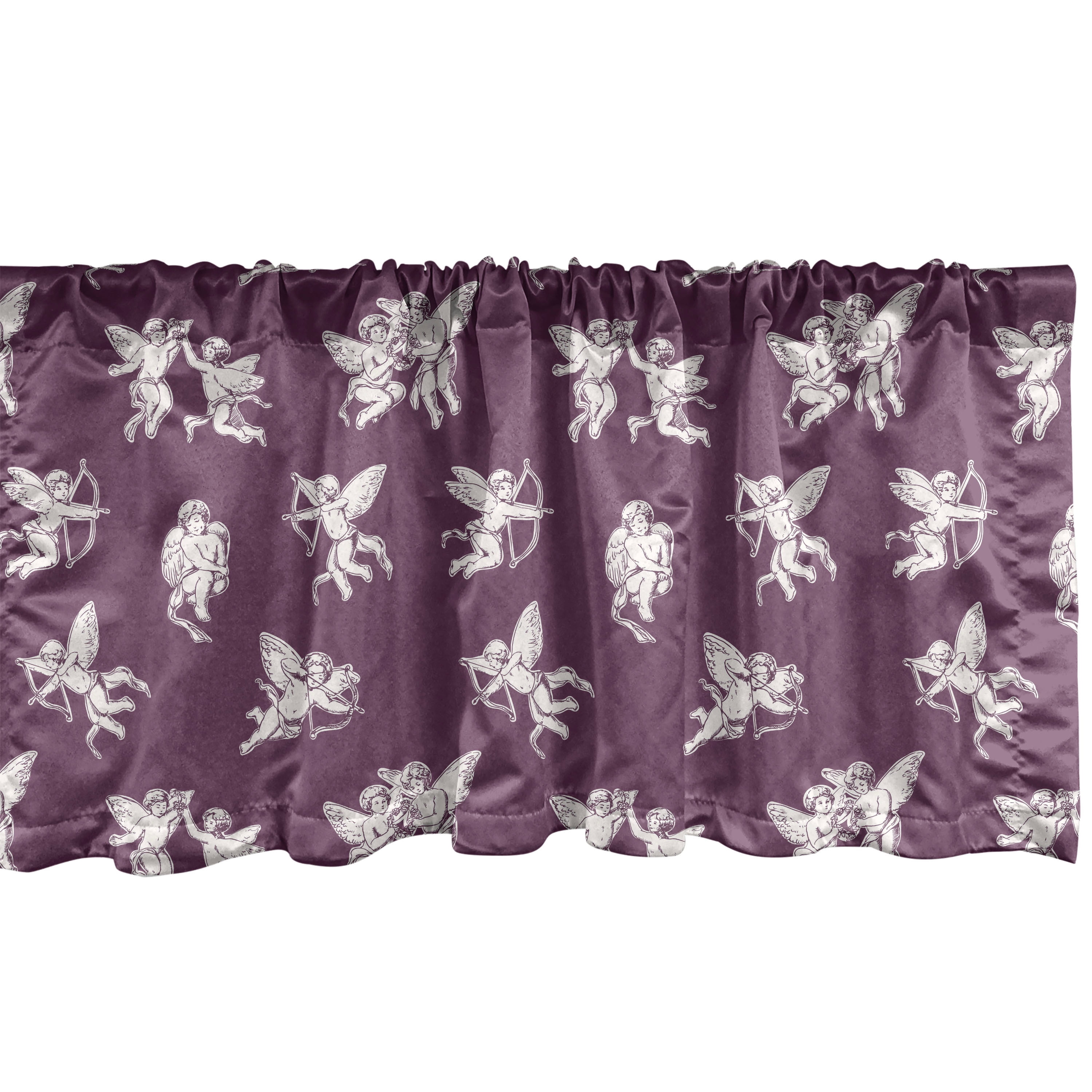 Arrow Window Valance, Repetitive Flying Angel Drawings Characters ...