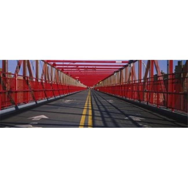 Arrow signs on a bridge, Williamsburg Bridge, New York City, New York ...