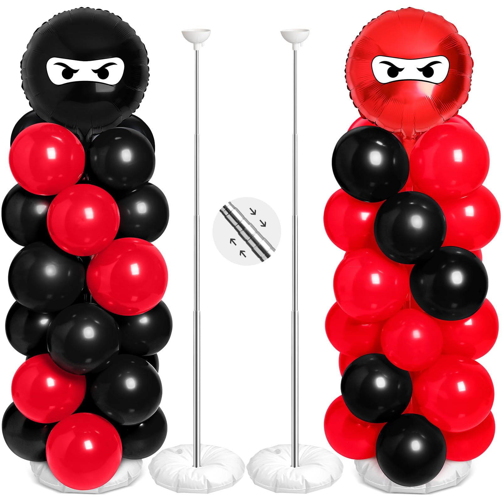 Arrowbash 2 Sets Ninja Party Decorations AIS1 Ninja Adjustable Balloon ...