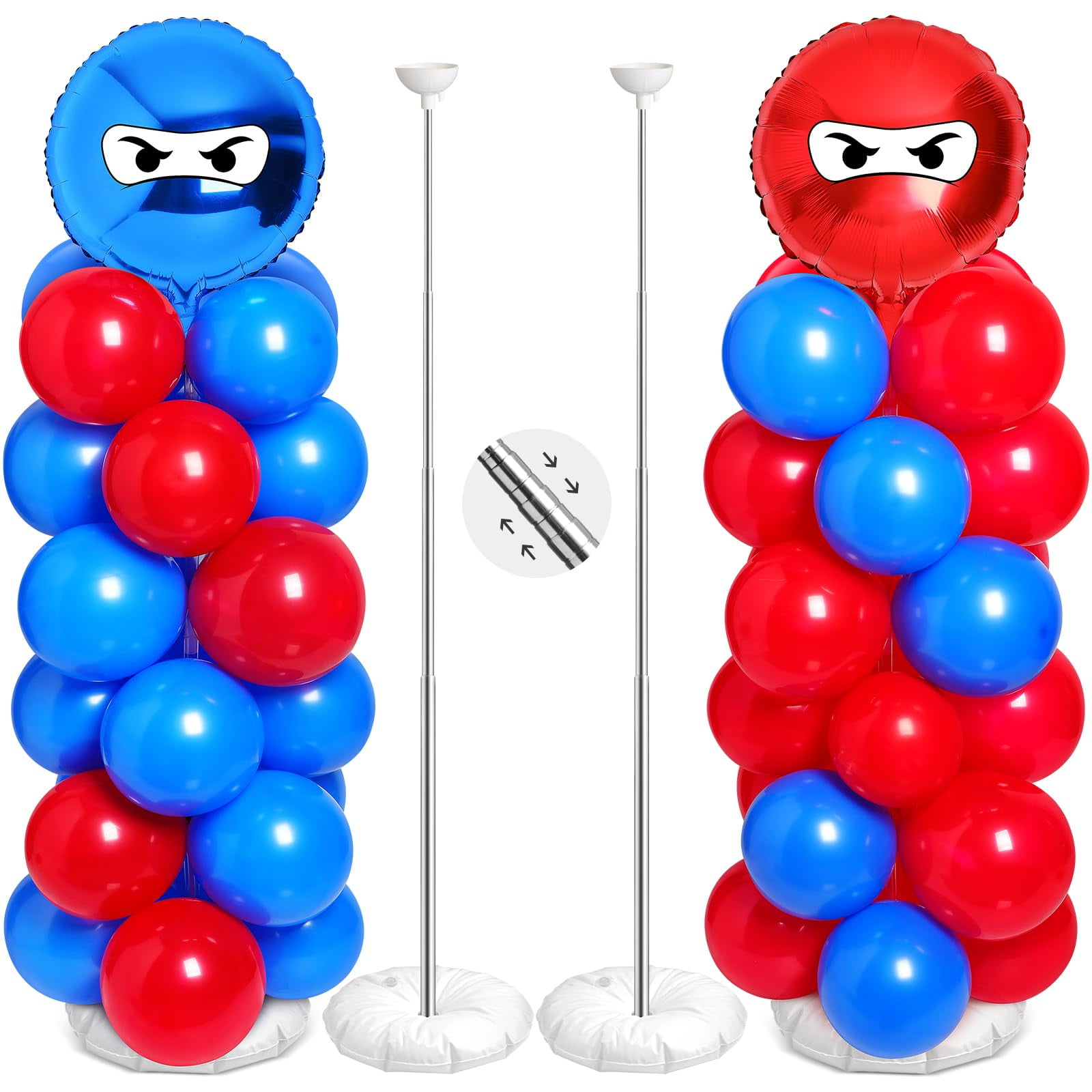 Arrowbash 2 Sets Ninja Party Decorations Ninja Adjustable Balloon ...