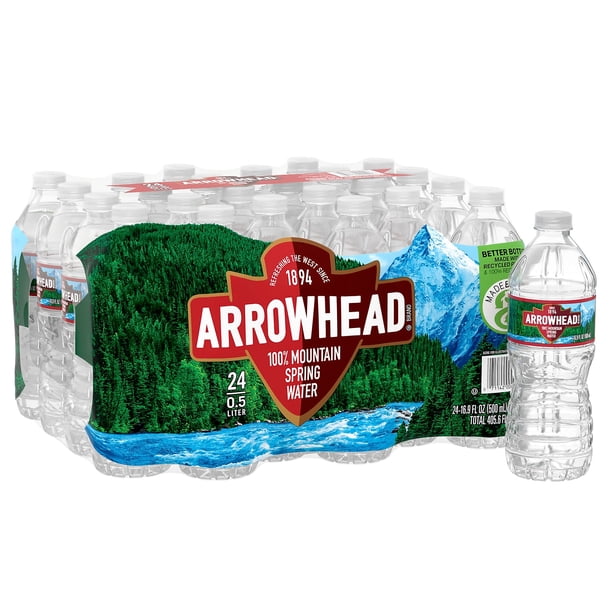Arrowhead 100% Mountain Spring Water 16.9 Oz. 071142004003 - Walmart ...