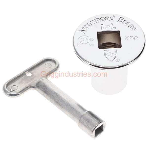 Arrowhead Bass PK1320 Chrome Key And Flange For Log Lighter valves ...